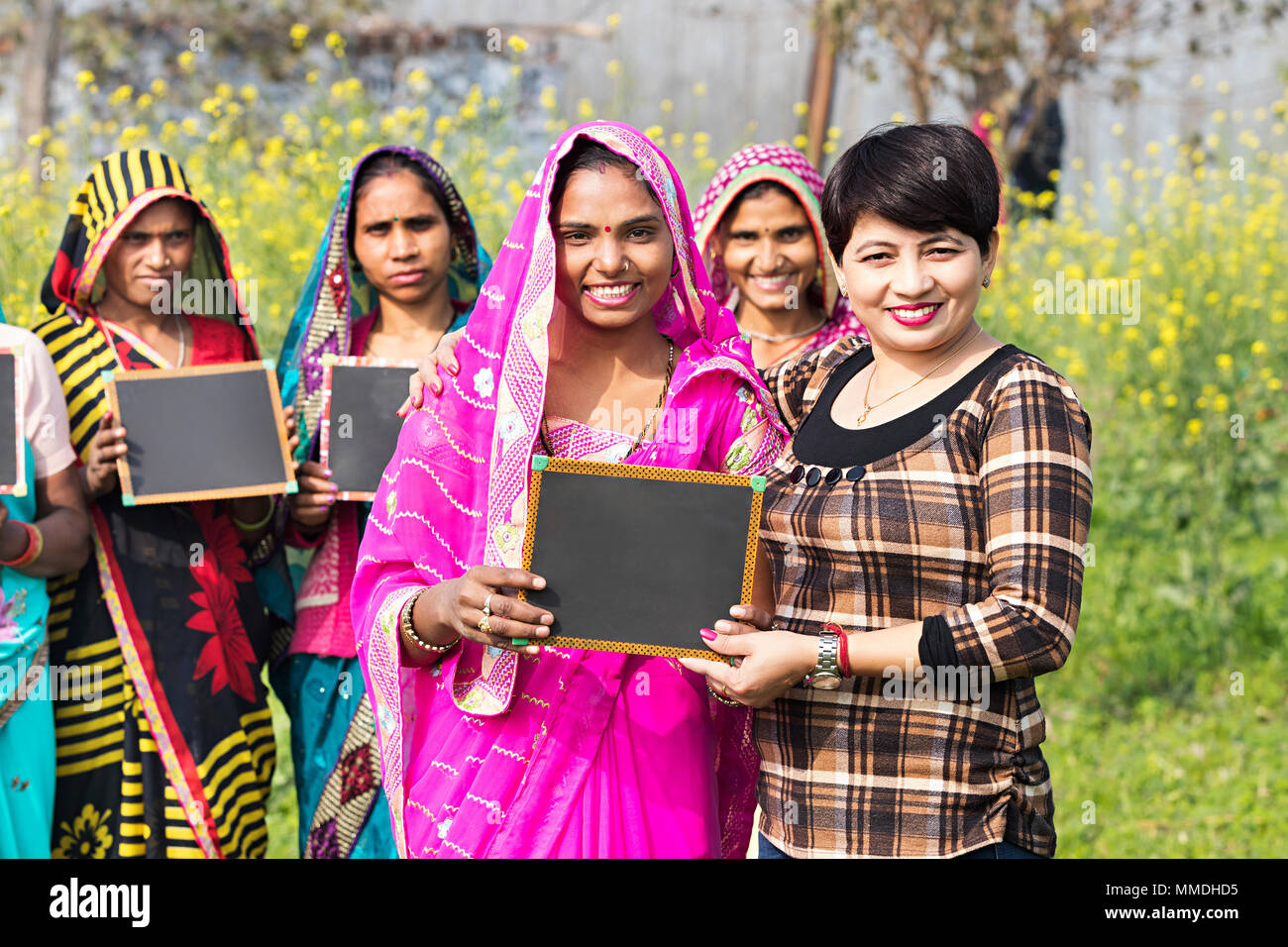 Indian village woman education hi-res stock photography and images - Alamy
