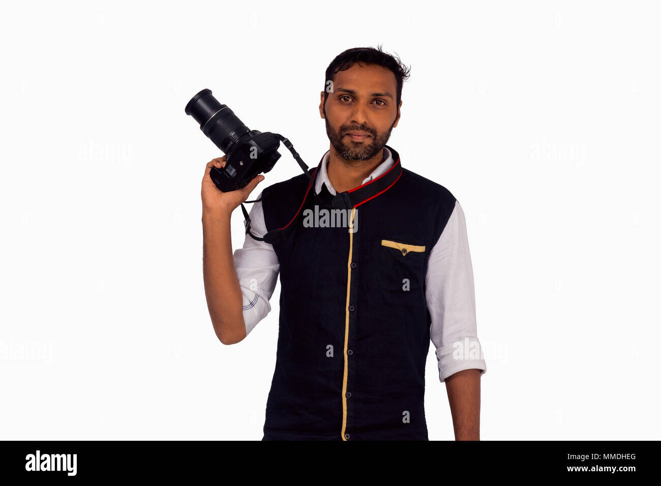 Young indian man facing camera hi-res stock photography and images - Alamy
