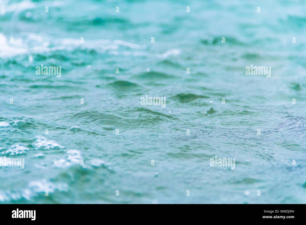 abstract background bubbles falling rain on water Stock Photo - Alamy