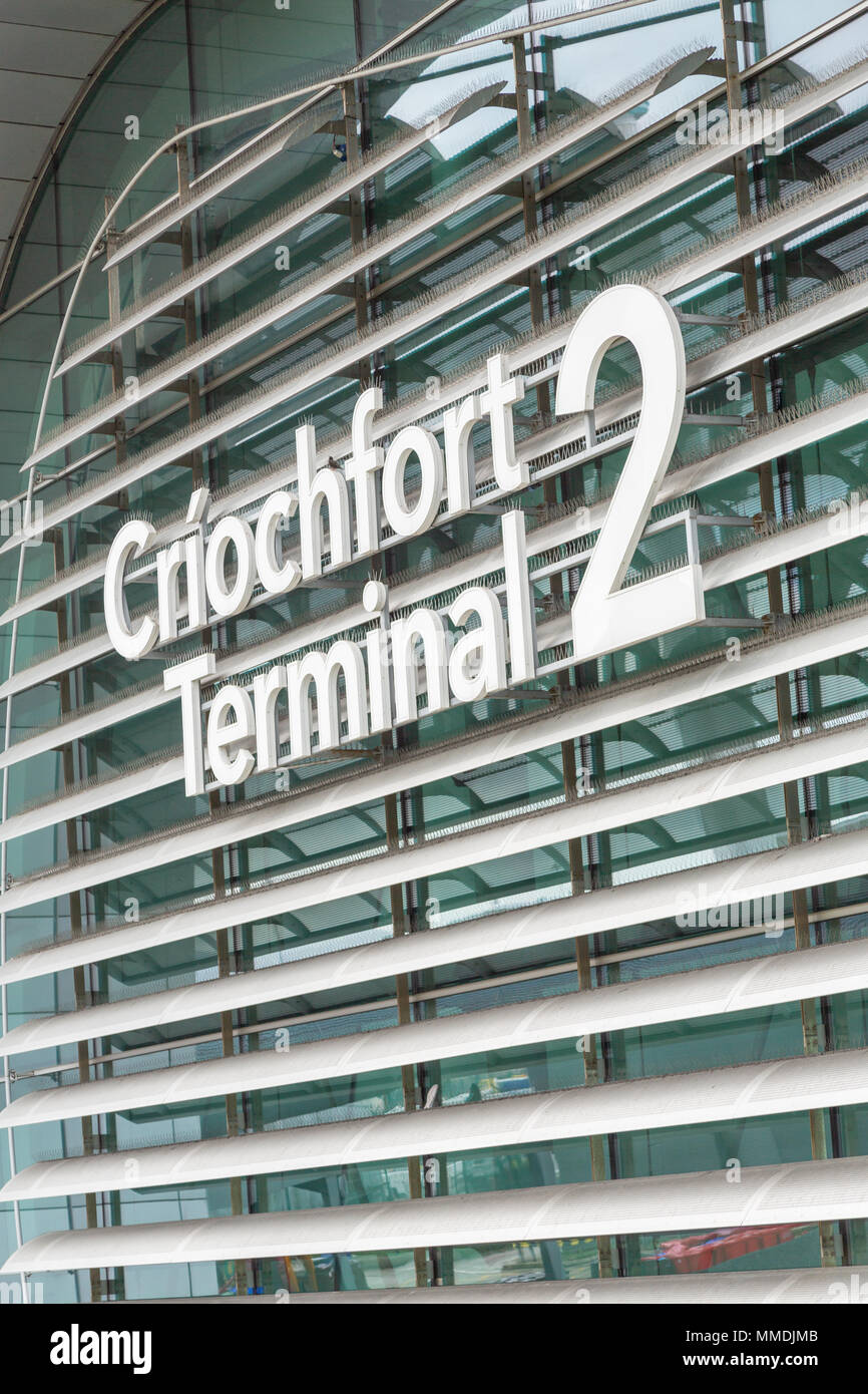 Dublin, Ireland - May 8th, 2018: The new Terminal 2 at Dublin Airport ...