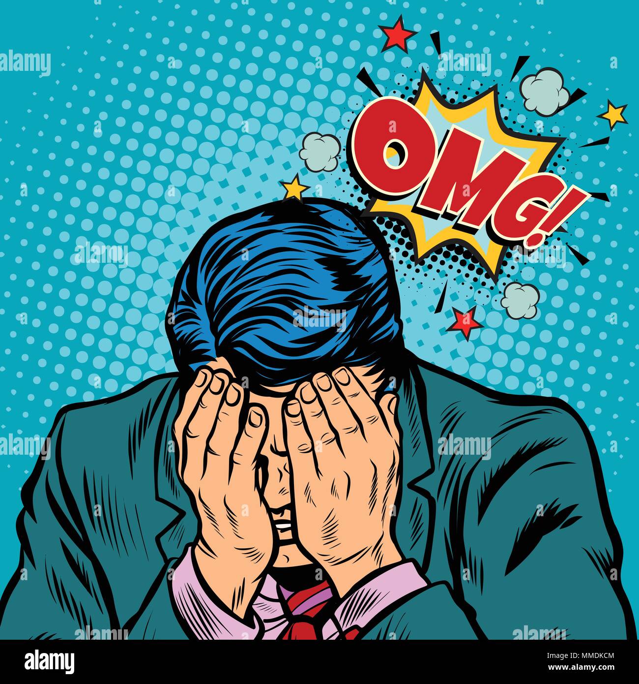 Sorrow and shame Stock Vector Images - Alamy