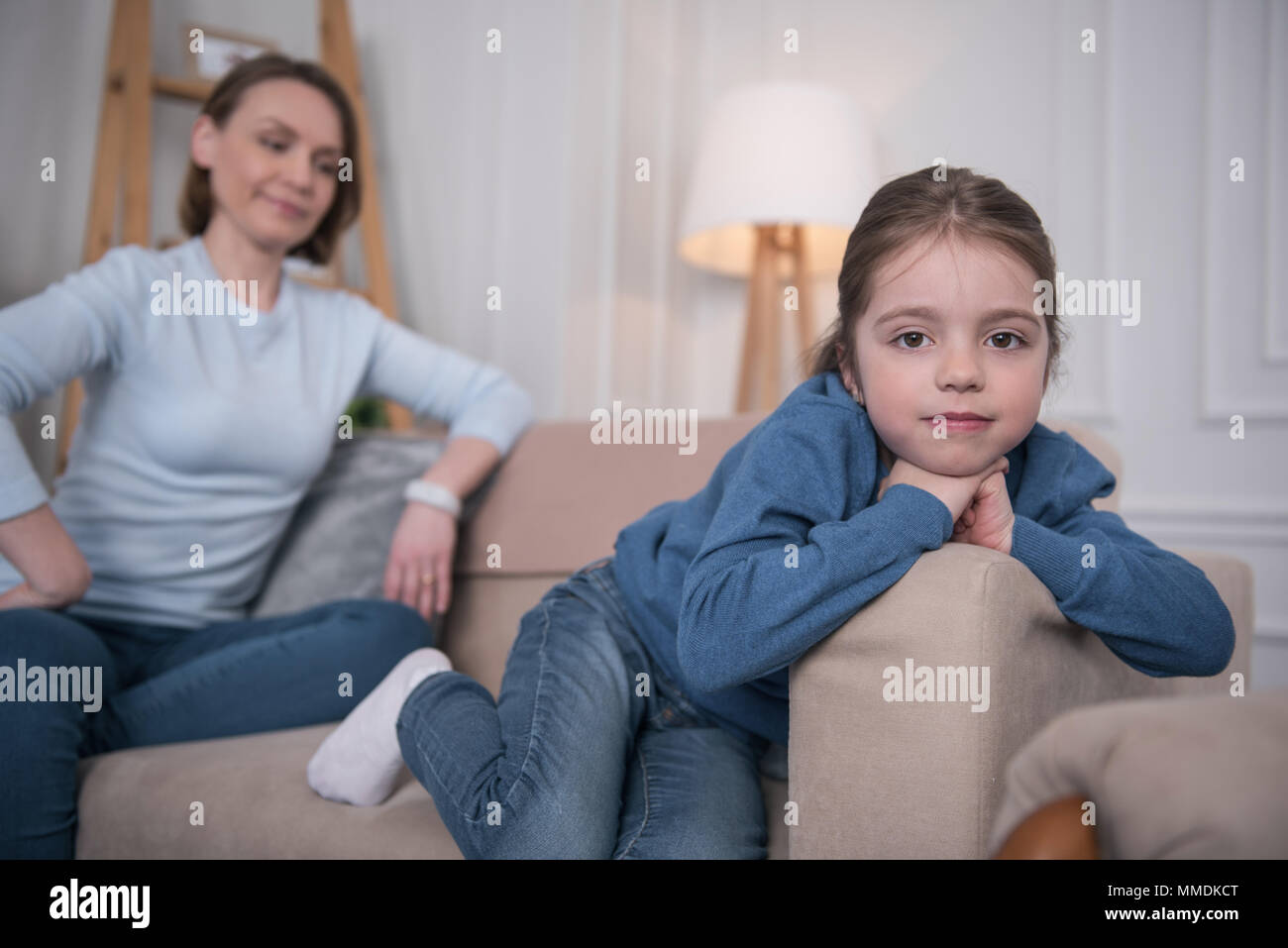 Sad girl preteen sitting on hi-res stock photography and images - Alamy