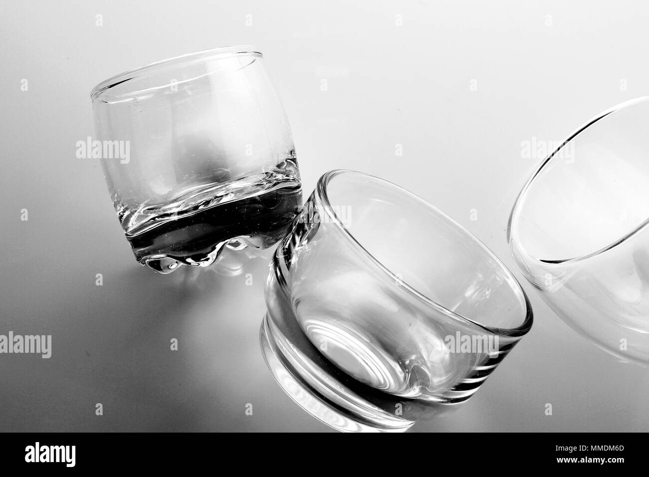Empty glass in white background Stock Photo - Alamy