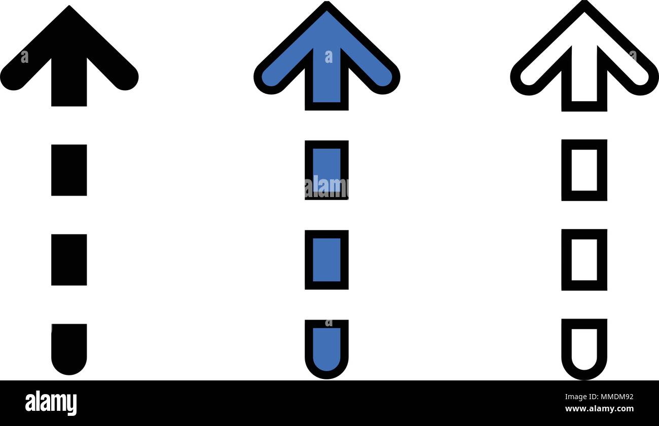 Up arrow icon, isolated on white background Stock Vector Image & Art ...