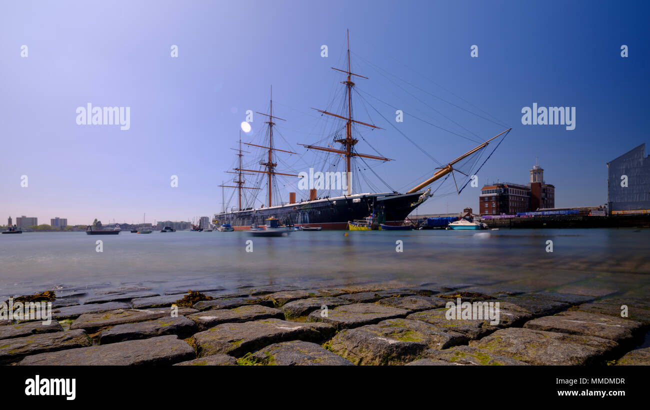 Hms Warrior Ironclad Warship High Resolution Stock Photography and ...