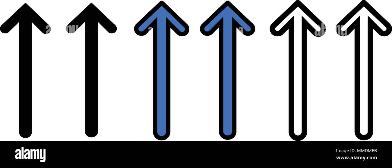 Up arrow icon, isolated on white background Stock Vector Image & Art ...