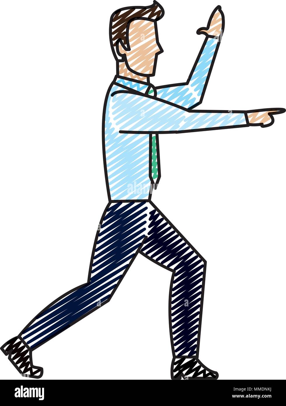 doodle businessman professional exclusive corporate manager Stock ...