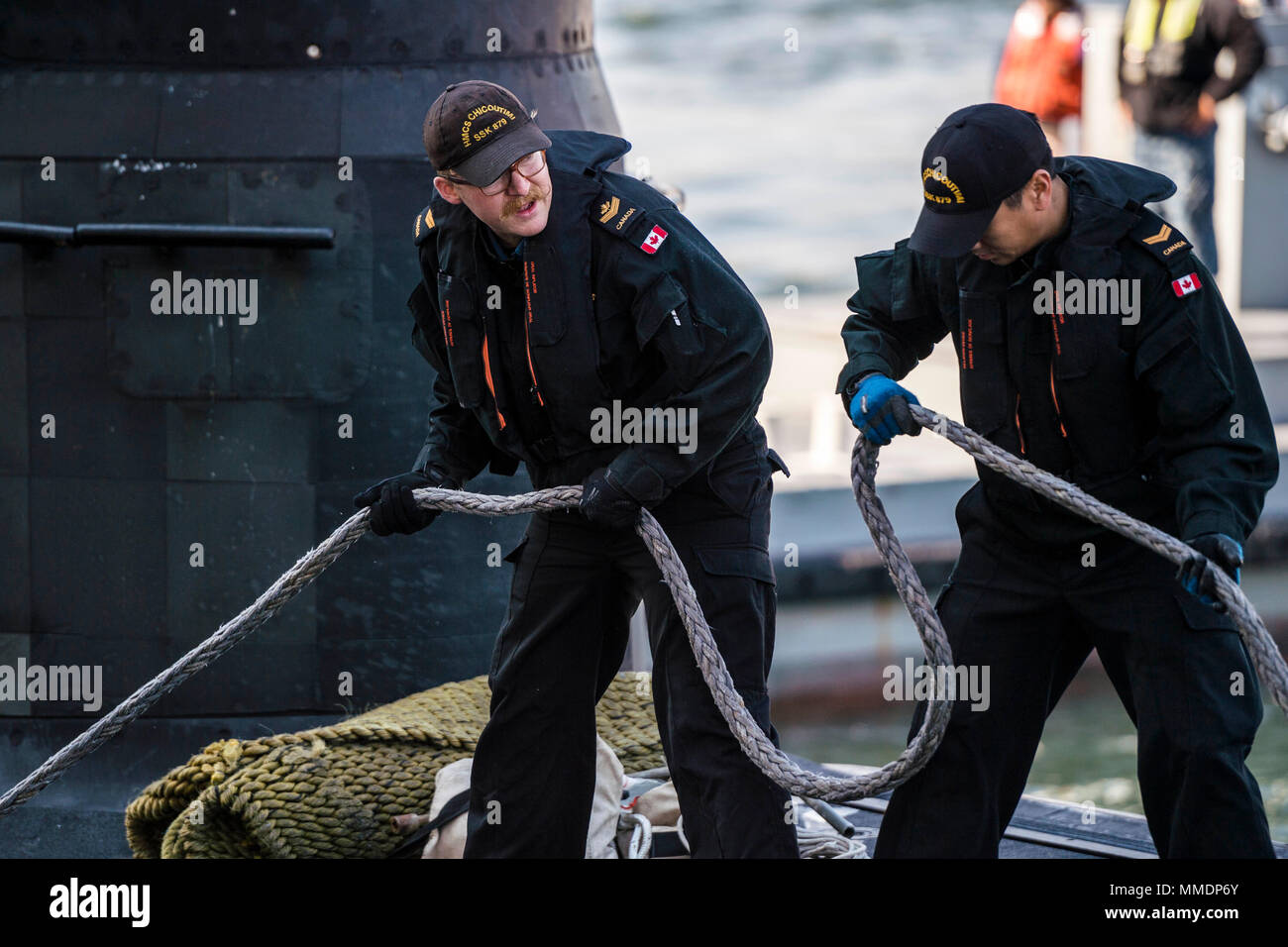 171018-N-ZL062-213 YOKOSUKA, Japan (October 18, 2017) Sailors on the ...