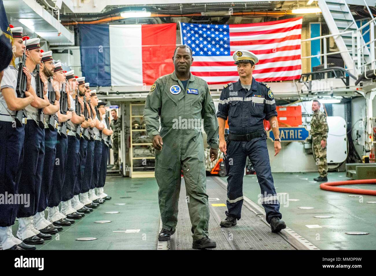 171018-N-NG136-105 ATLANTIC OCEAN (Oct. 18, 2017) Rear Adm. Stephen ...