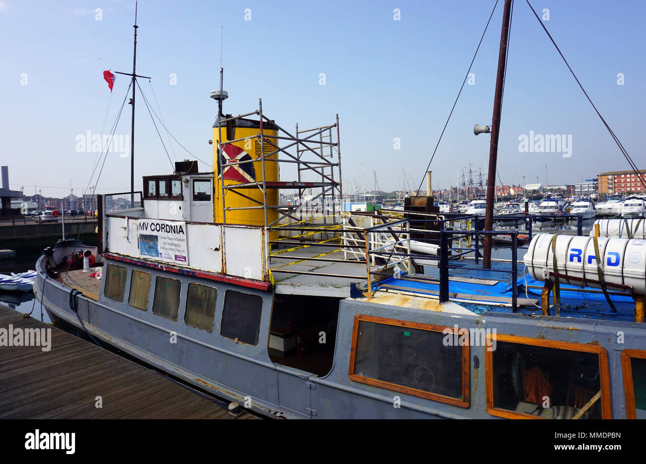 Historic WW2 Dunkirk Rescue Boat in Hartlepool Marina for Restoration ...