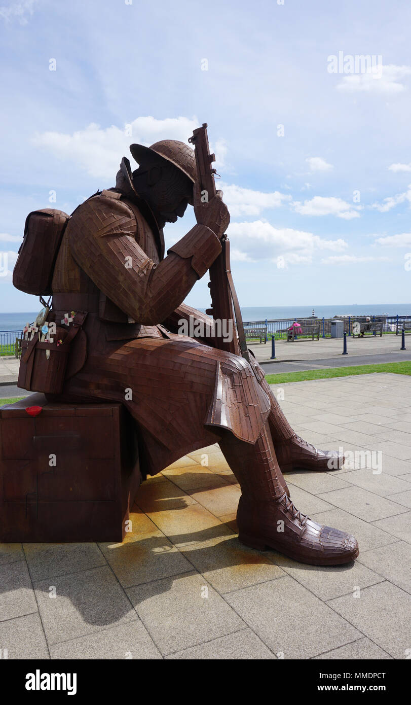 Tommy Statue at Seaham County Durham Stock Photo - Alamy