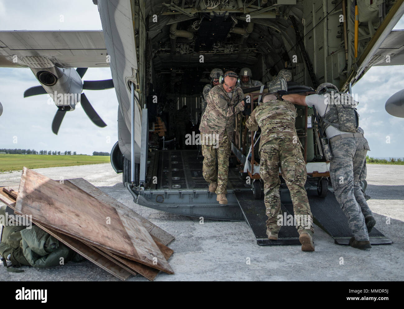 U.S. Air Force 17th Special Operations Squadron loadmasters and 36th ...