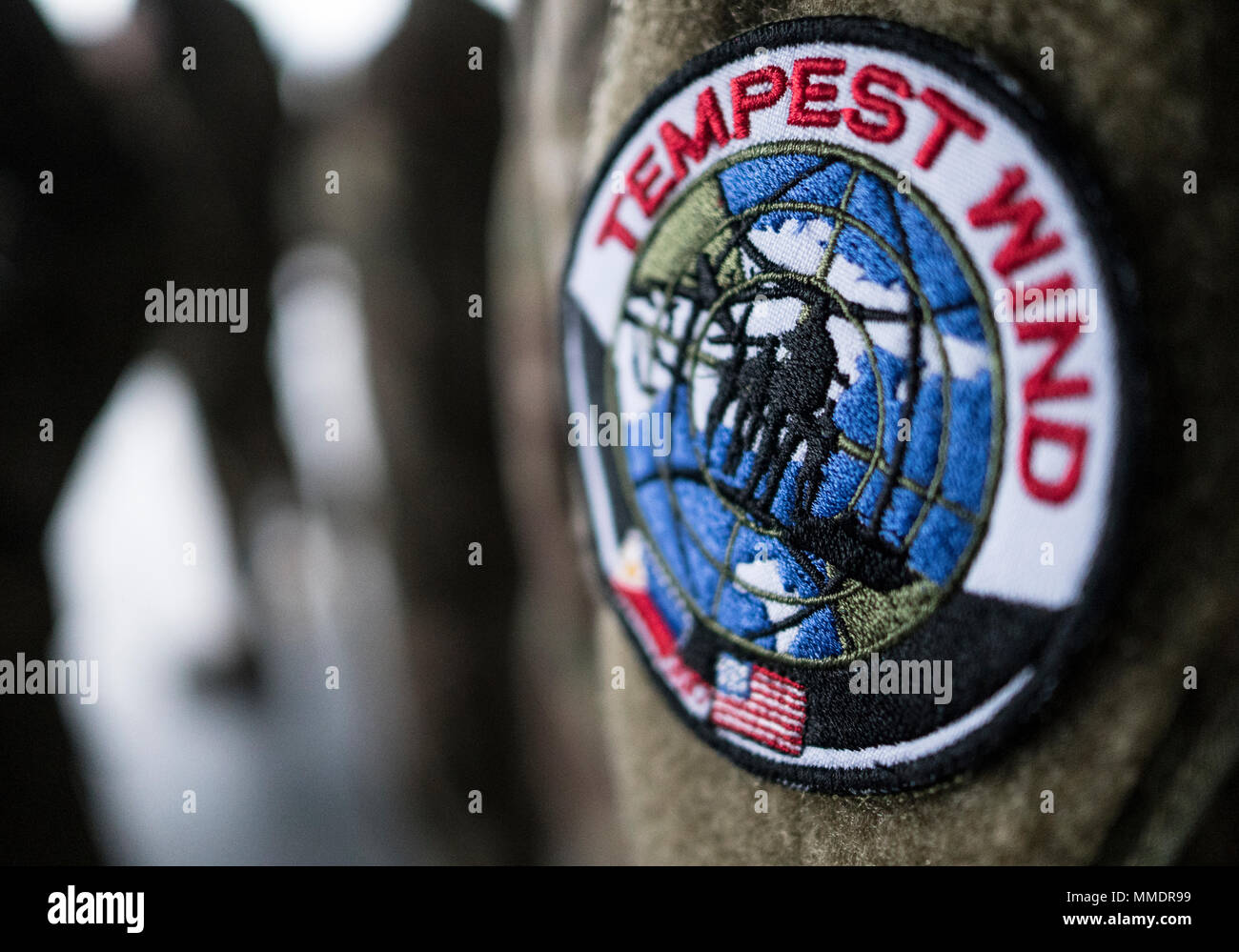 U.S. Air Force 353rd Special Operations Group Airmen stand in formation ...