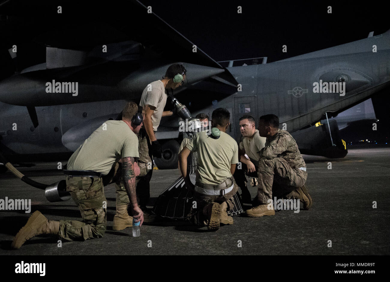 U.S. Air Force 353rd Special Operations Maintenance Squadron personnel ...
