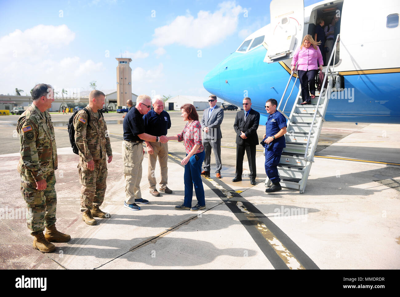 FEMA Federal Coordinating Officer Michael Byrne greets Department of ...