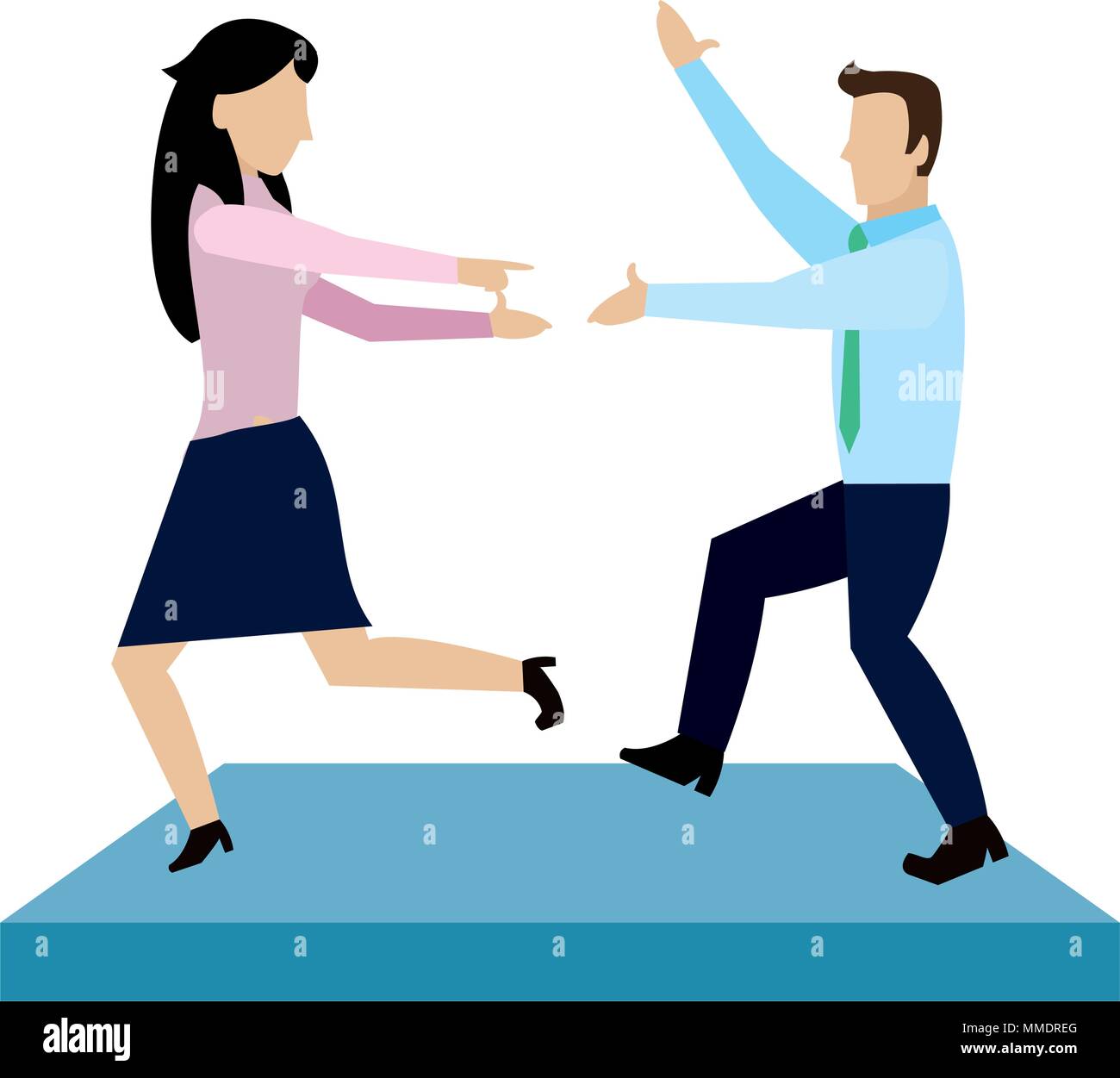 Worker dancing Stock Vector Images - Alamy