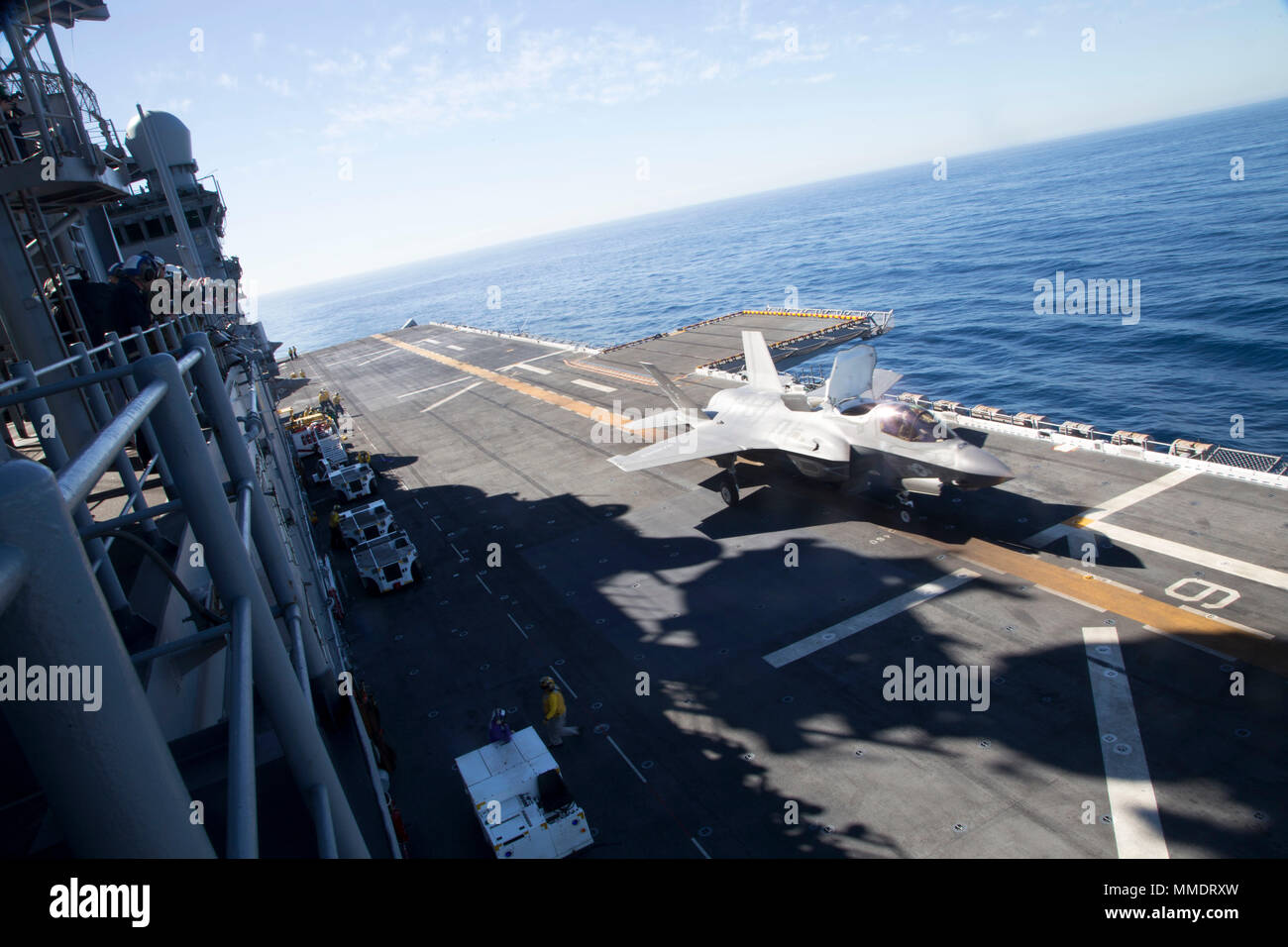 A U.S. Marine Corps F-35B Lightning II, assigned to Marine Fighter ...