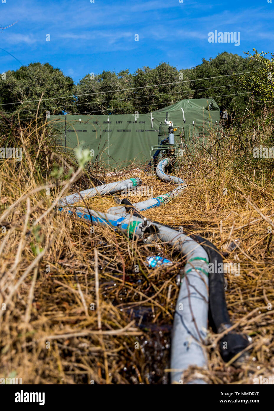 A tactical water purification system is set up during exercise Bold ...