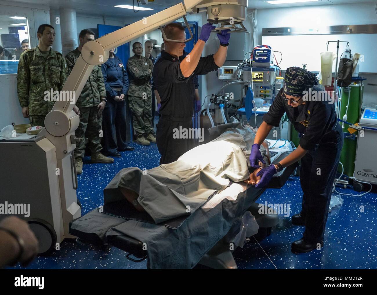 PACIFIC OCEAN (Oct. 22, 2017) Lt. Cmdr. Elisabeth Holmes, a certified ...