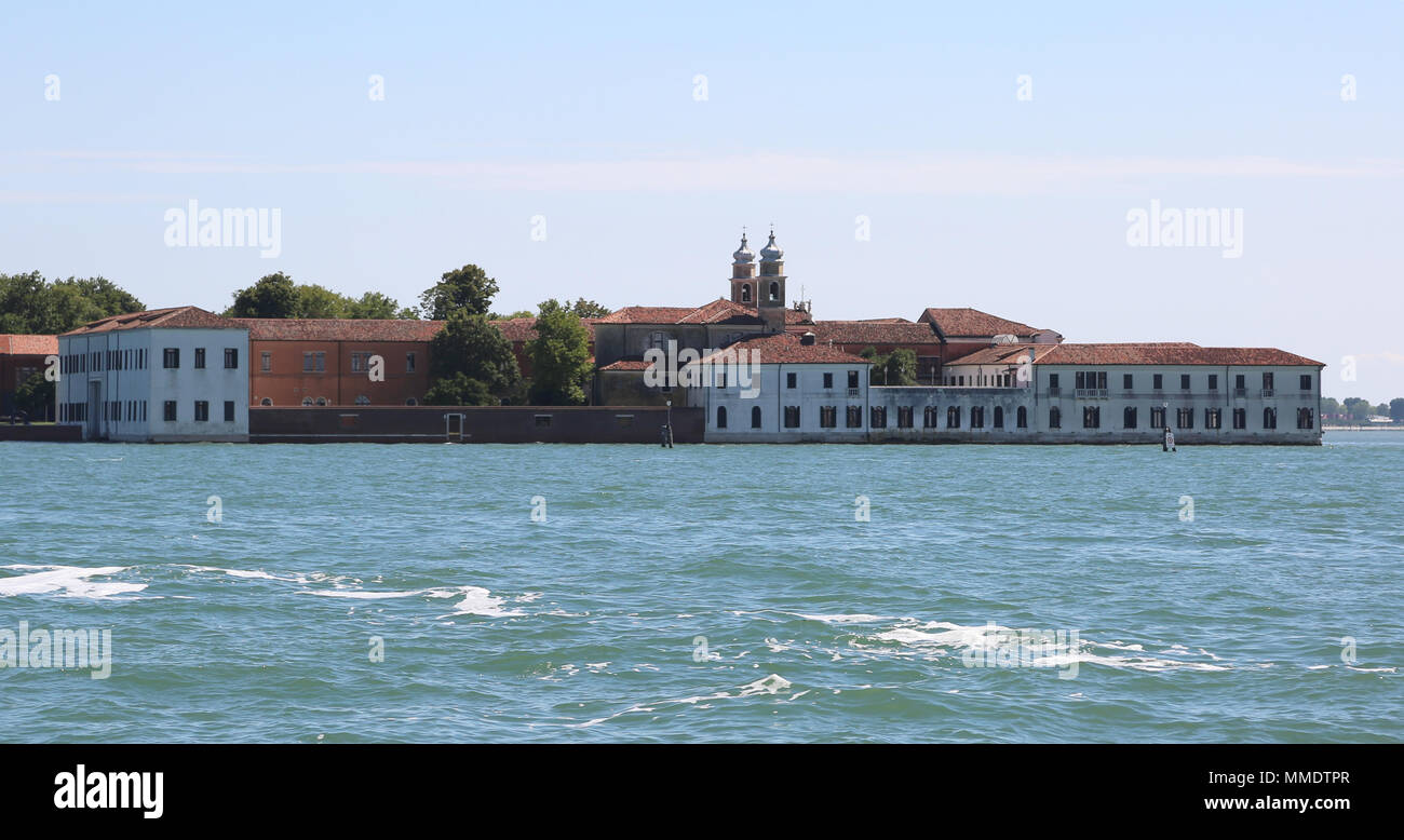 San Servolo Island near Venice in the adriatic Sea Stock Photo - Alamy