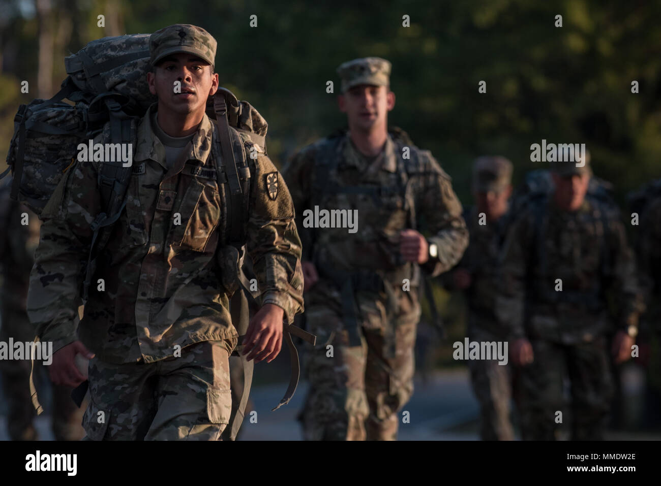 U.S. Army Soldiers participate in a ruck march during the German Armed ...