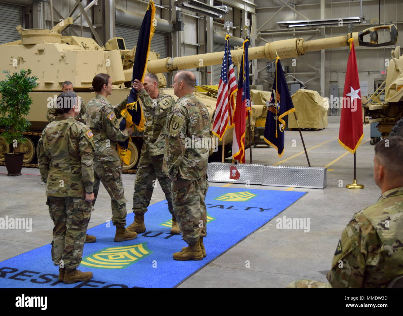 Lieutenant Colonel Kathleen Smith, outgoing commander of the 5th ...