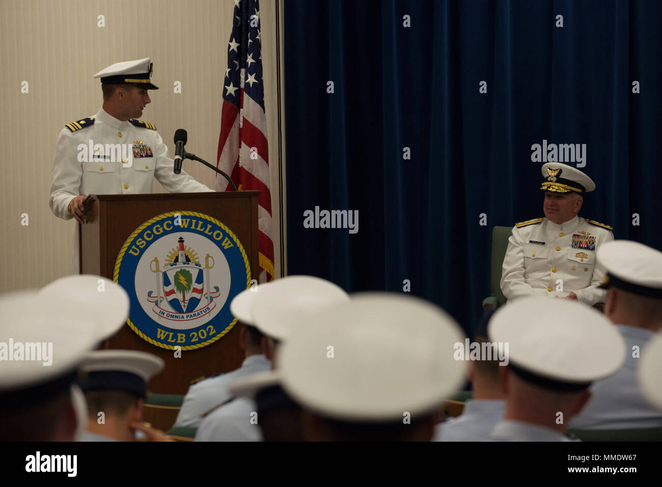 Lt. Cmdr. Brendan Harris, commanding officer of the Coast Guard Cutter ...
