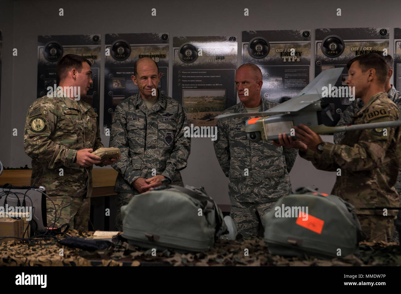 Senior Airman Dillon Ross, left, 823d Base Defense Squadron fireteam ...