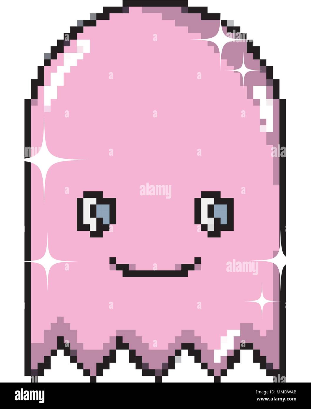 pixel happy videogame virtual character Stock Vector Image & Art - Alamy