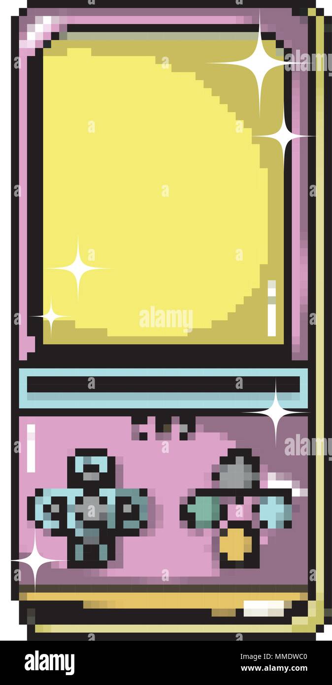 gamepad simulator console technology with buttons Stock Vector Image ...