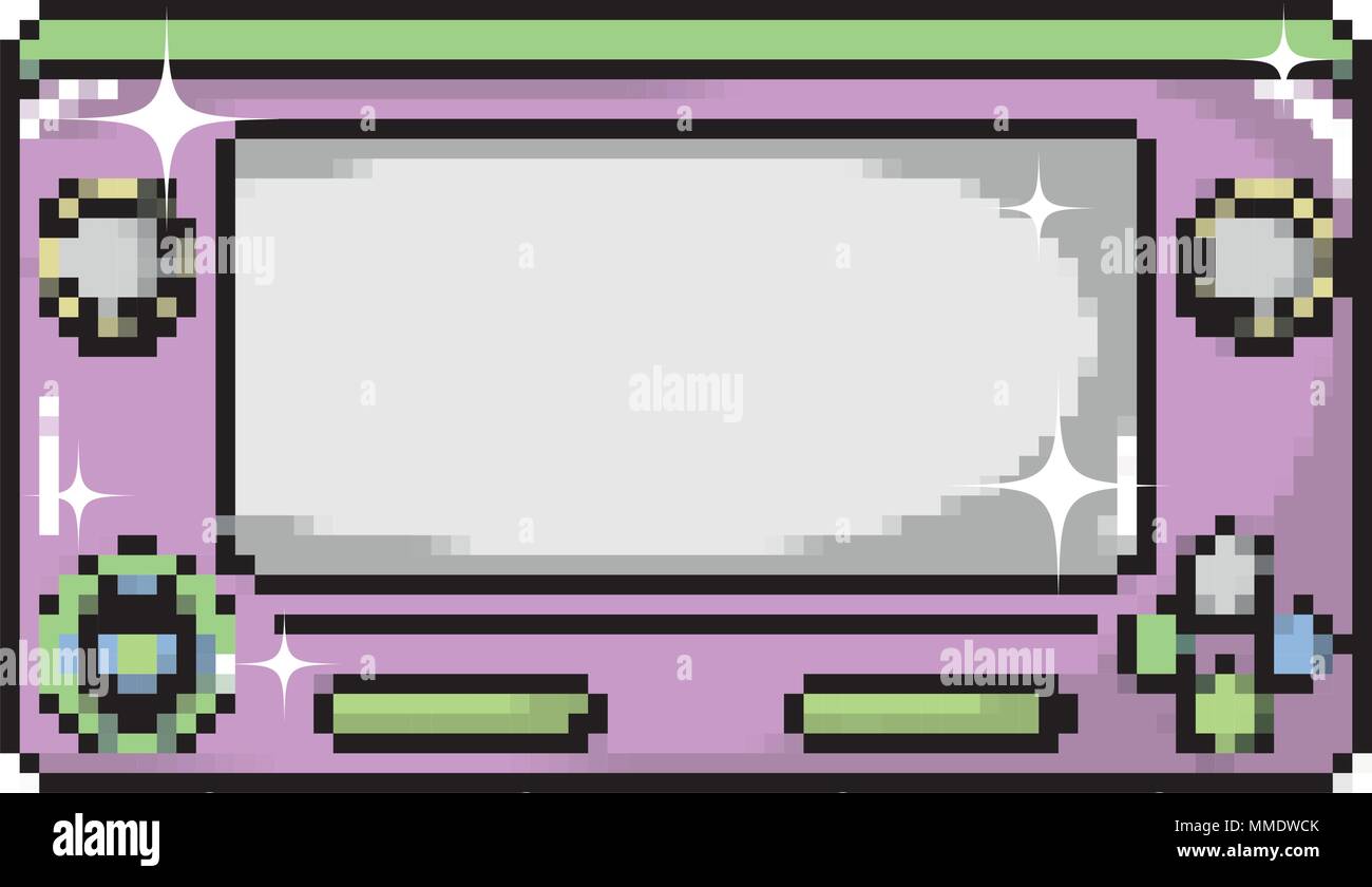 videogame console simulator with buttons technology Stock Vector Image ...