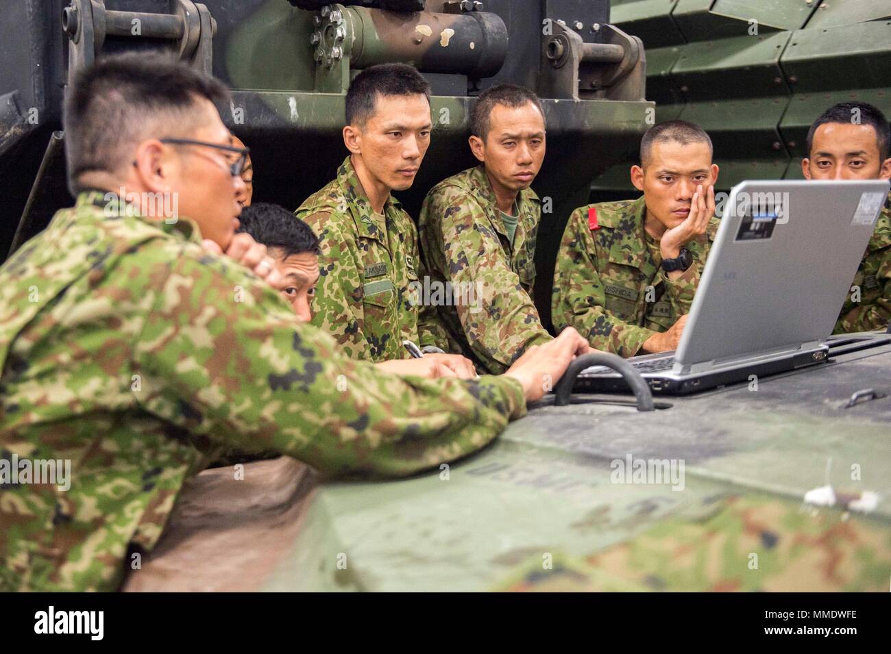 PACIFIC OCEAN (Oct. 23, 2017) Members of the Japanese Self-Defense ...