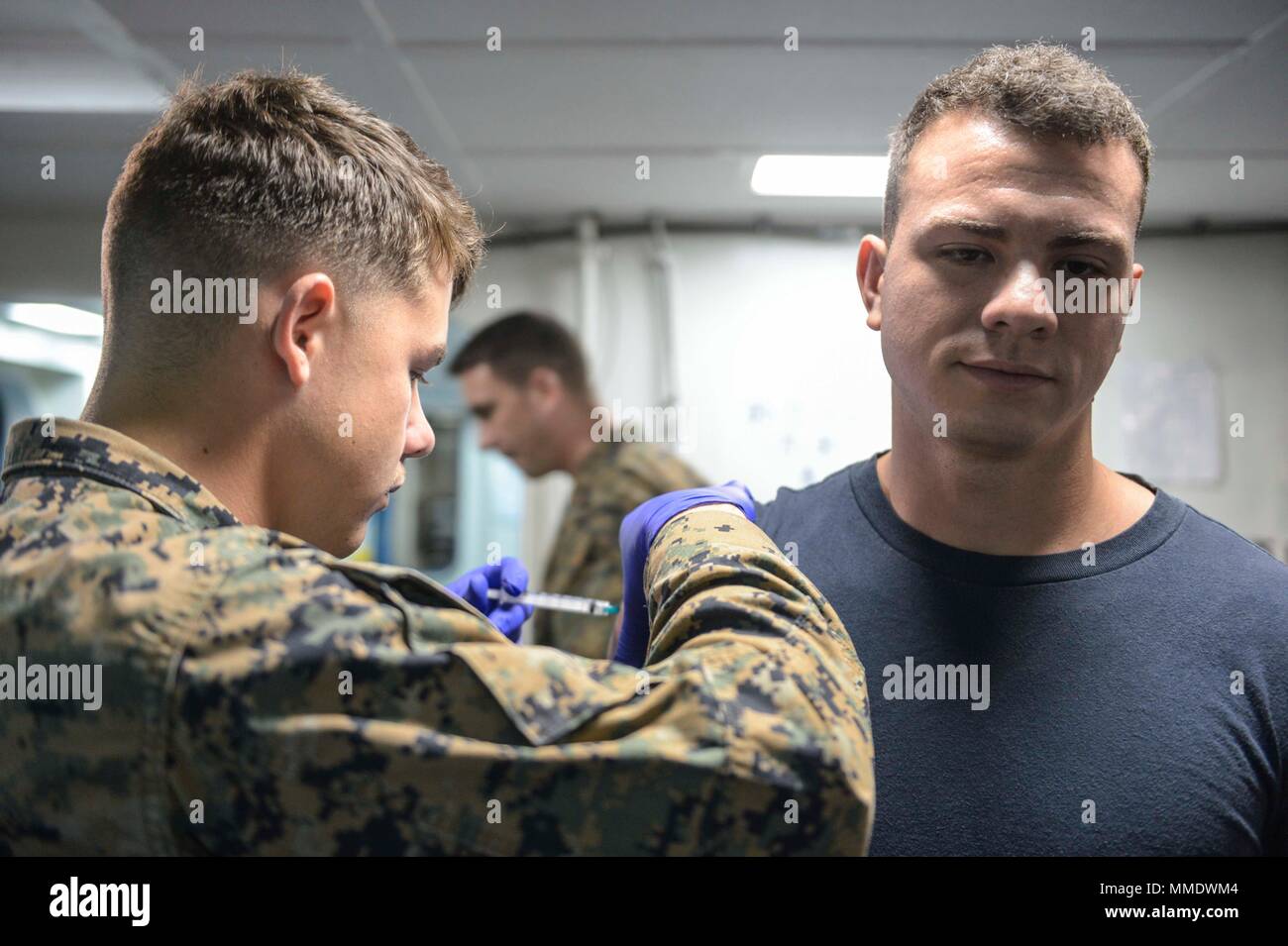 PACIFIC OCEAN (Oct. 23, 2017) Hospitalman Dustin McClure, 1st Law ...