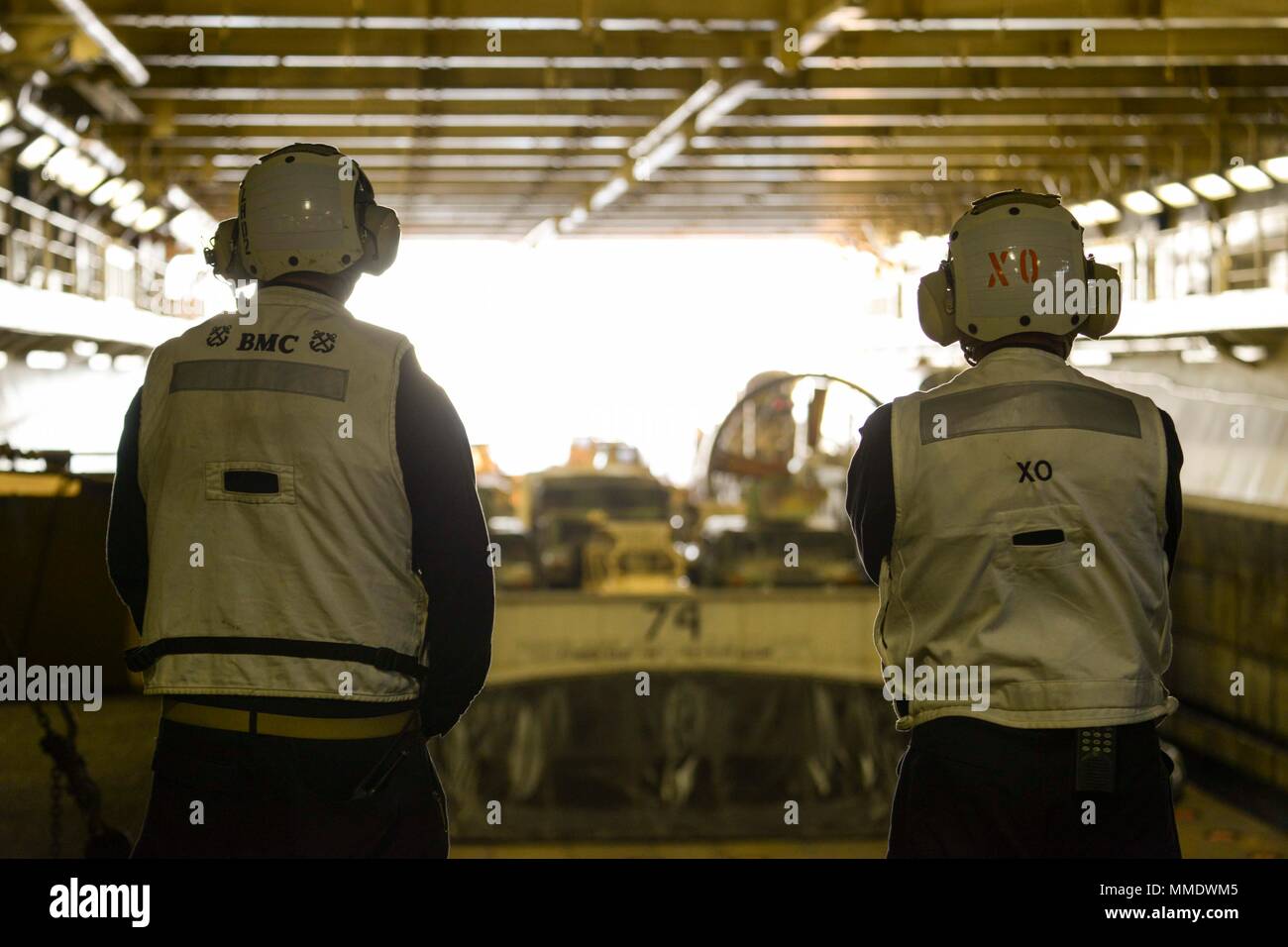 PACIFIC OCEAN (Oct. 23, 2017) Executive Officer Capt. Brian Mutty and ...