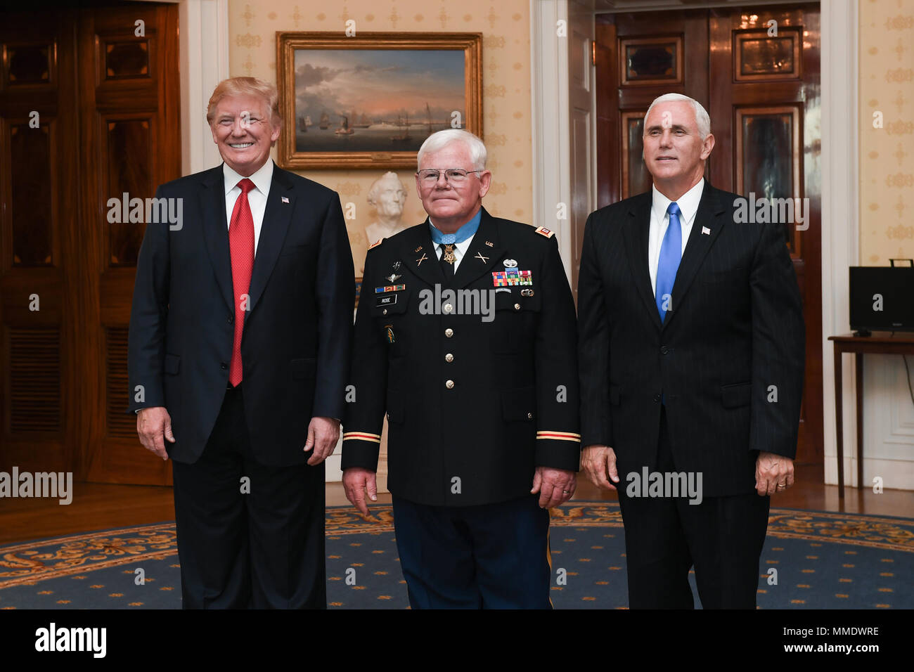 President Donald J. Trump, Vice President Mike R. Pence and retired U.S ...