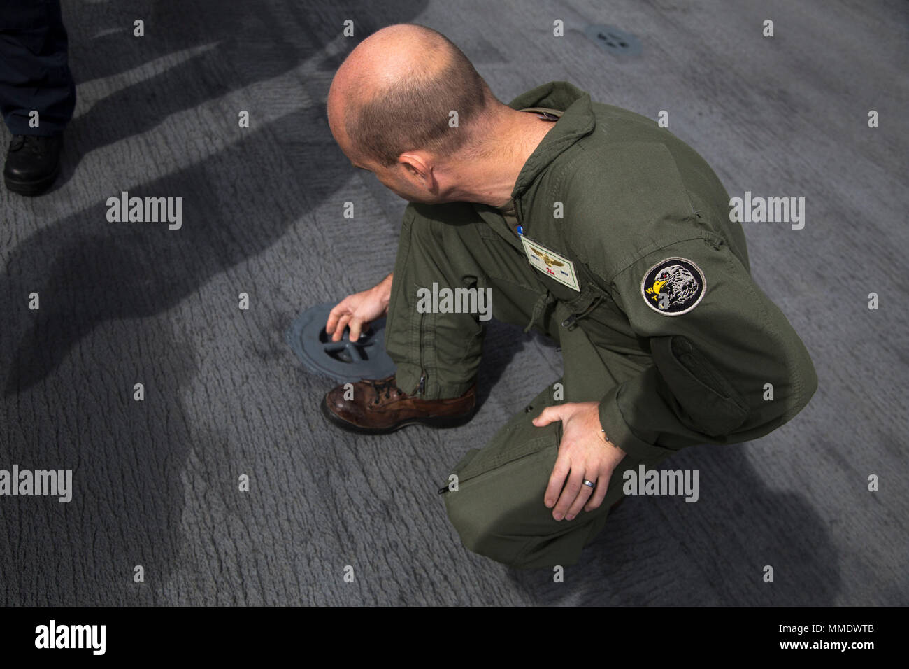 U.S. Marine Corps Maj. John Dirk, an F-35B Lightning II pilot with ...