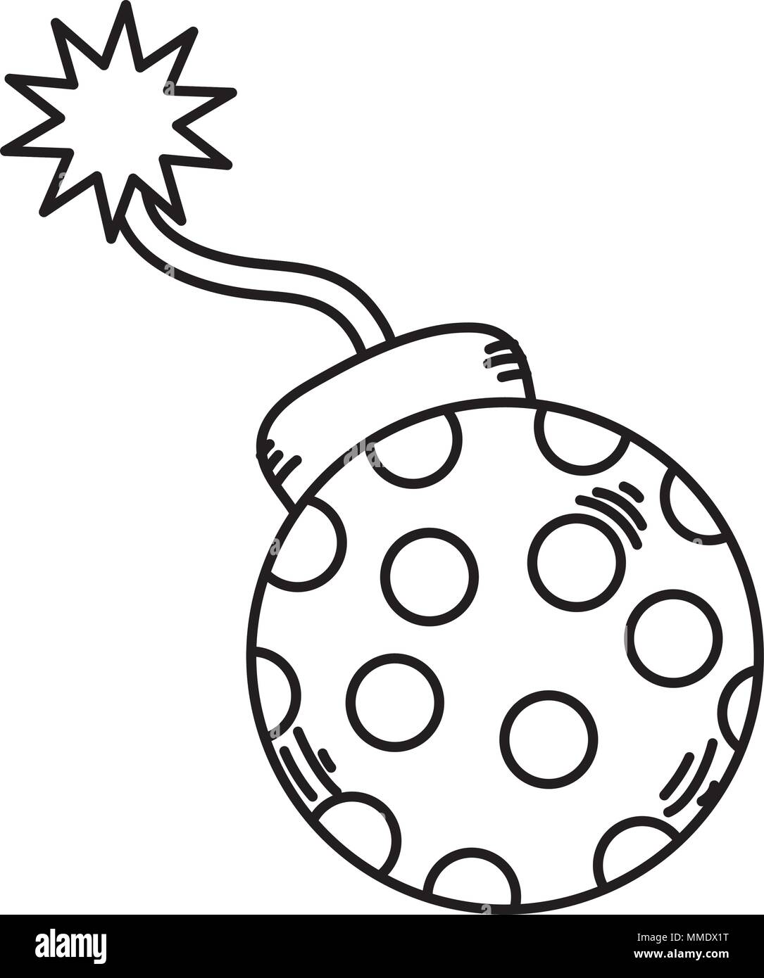 line bomb danger weapon explosion in the war Stock Vector Image & Art ...