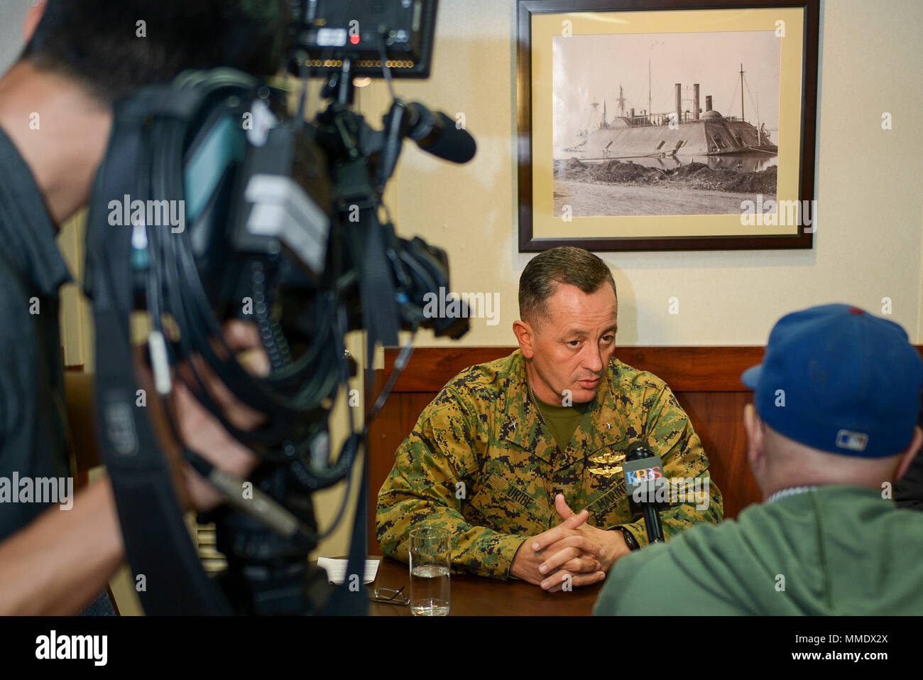 PACIFIC OCEAN (Oct. 23, 2017) Brig. Gen. Rick Uribe, deputy commanding ...