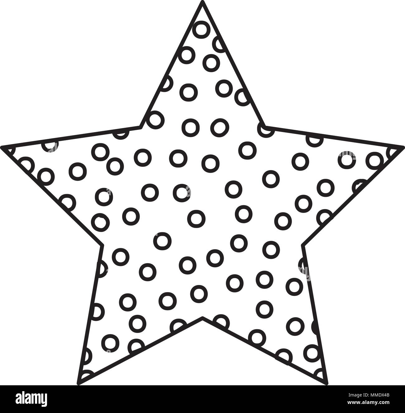 line nature sparkly star with points style Stock Vector Image & Art - Alamy