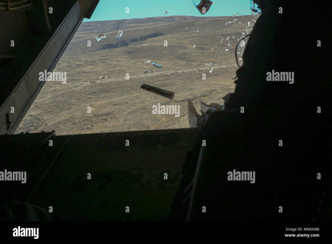 U.S. Marine Lance Cpl. Jordan Cramer, a crew chief with Marine Medium ...