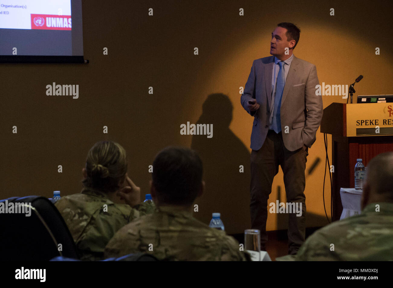 United Nations Mine Action Service representative Mr. Paul Amoroso ...