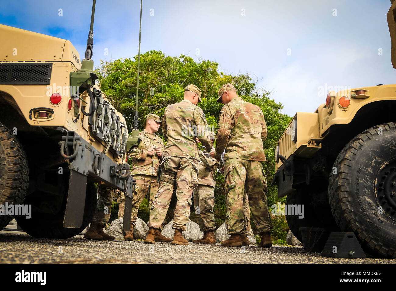 U.S. Soldiers with the 58th Military Police Company, conduct their ...