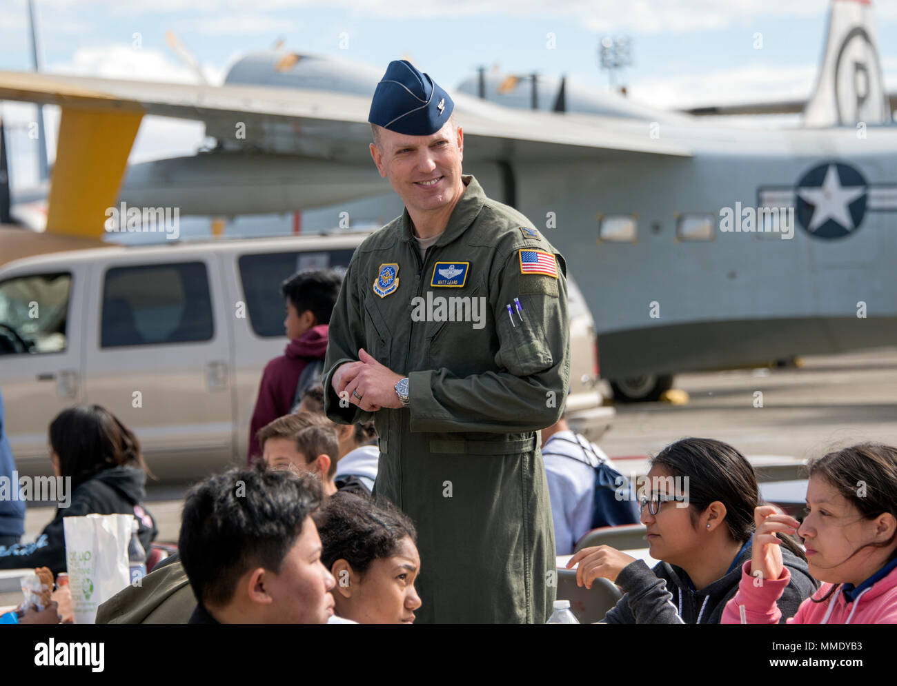 U.S. Air Force Col. Matthew Leard, vice commander for the 60th Air ...