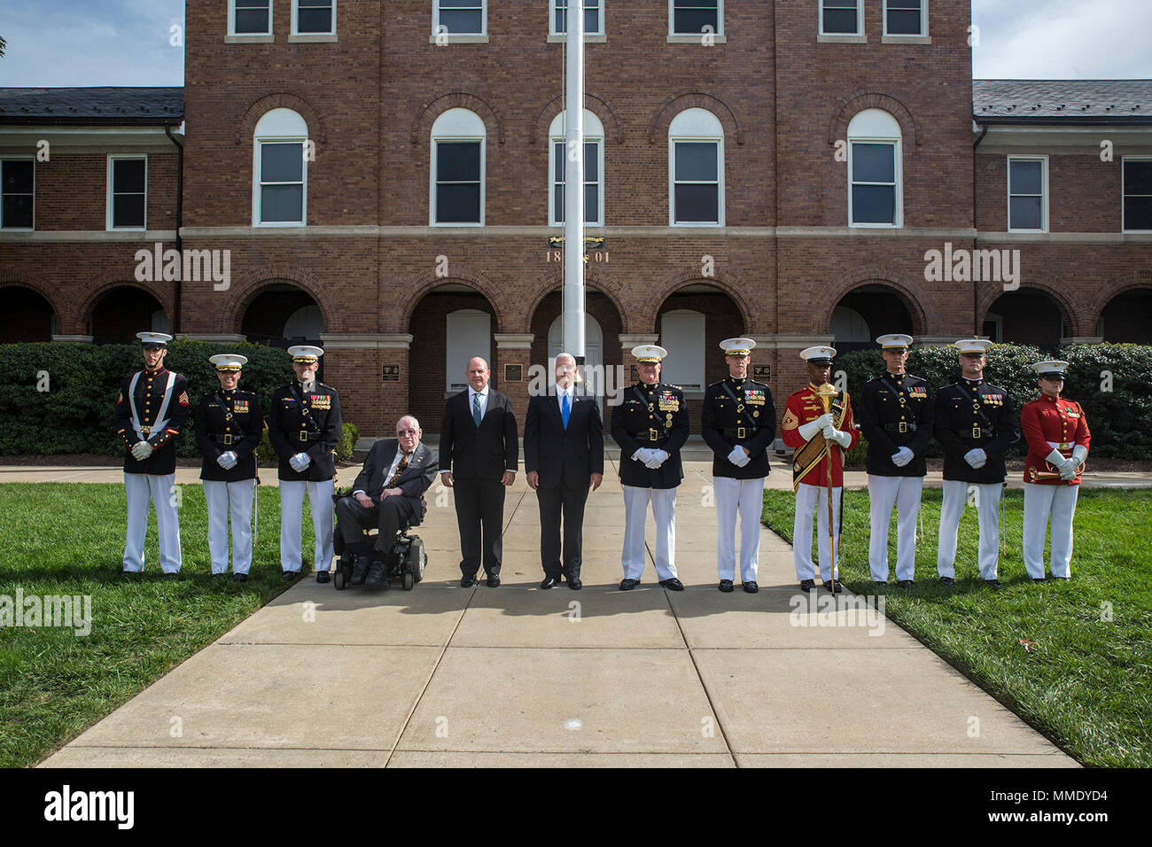 Vice President Mike Pence, Gen. Glenn M. Walters, assistant commandant ...