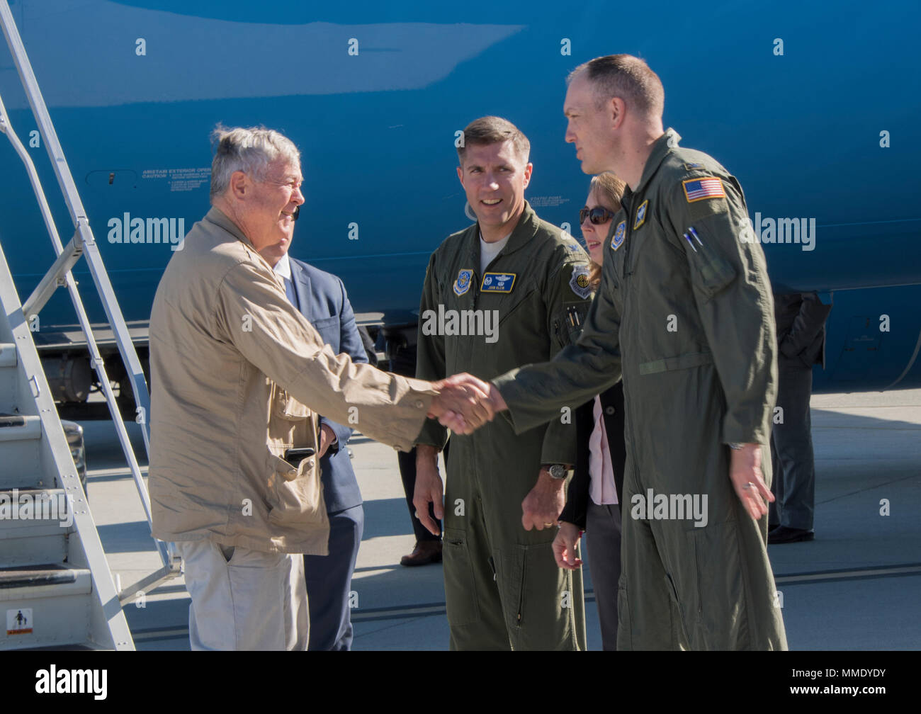 U.S. Air Force Col. Matthew Leard, vice commanding officer of the 60th ...