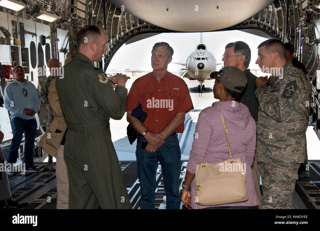 U.S. Air Force Col. Matthew Leard, vice commanding officer of the 60th ...
