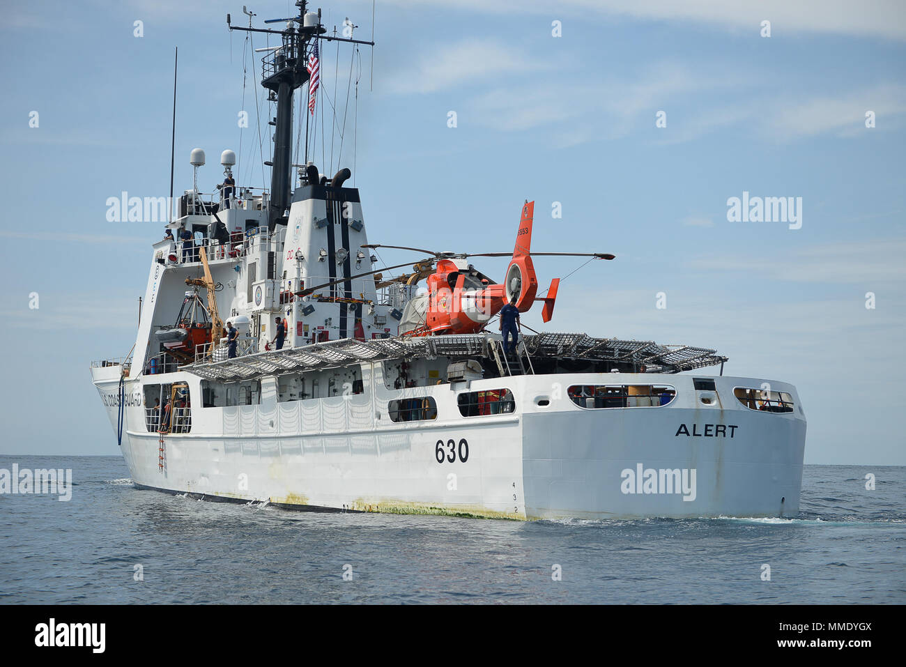 Coast Guard cutter Alert is deployed to the Eastern Pacific with a ...