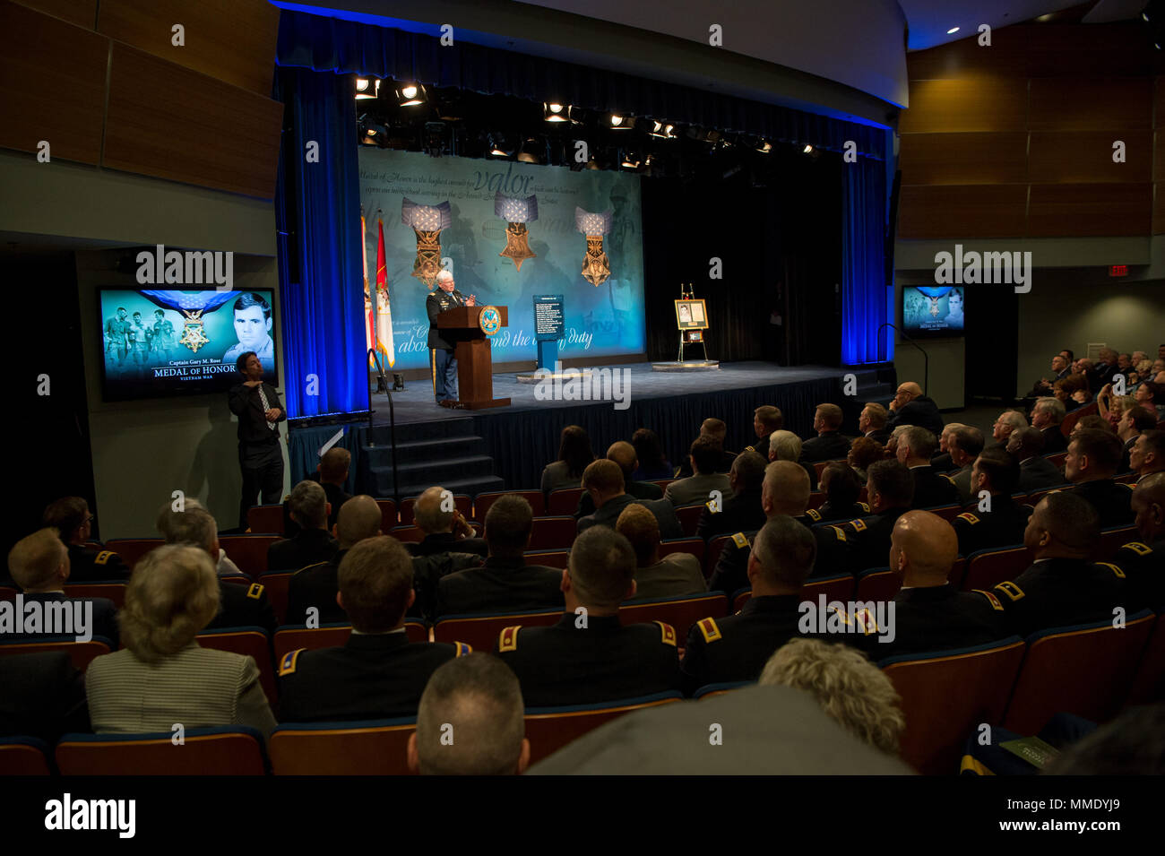Retired U.S. Army Capt. Gary M. Rose, a Medal of Honor recipient, is ...