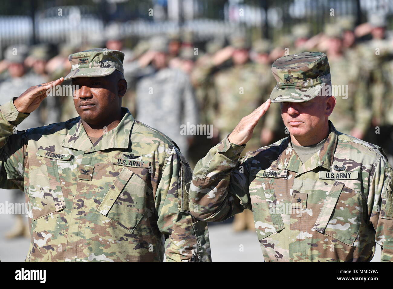 Brigadier General Michael Berry and Colonel David Fleming of the ...
