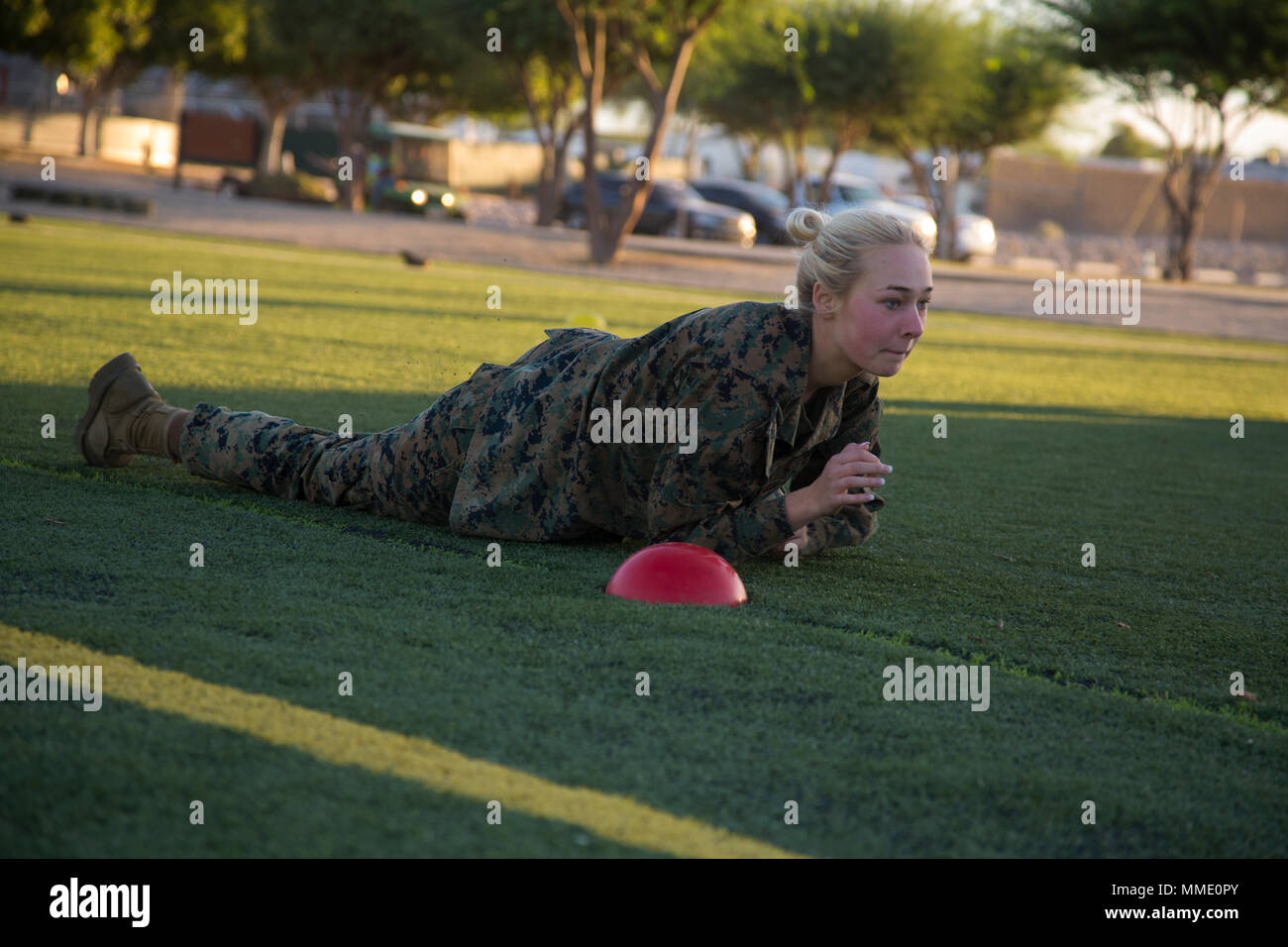 U.S. Marines stationed at Marine Corps Air Station Yuma, Ariz., conduct ...